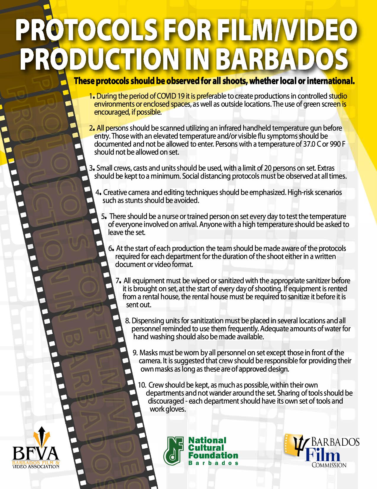 Protocols For Film/Video Production In Barbados – National Cultural ...