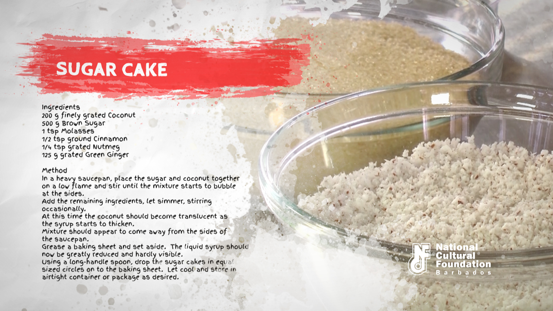 Bajan Bittle | Judy Lorne | Sugar Cakes – National Cultural Foundation ...