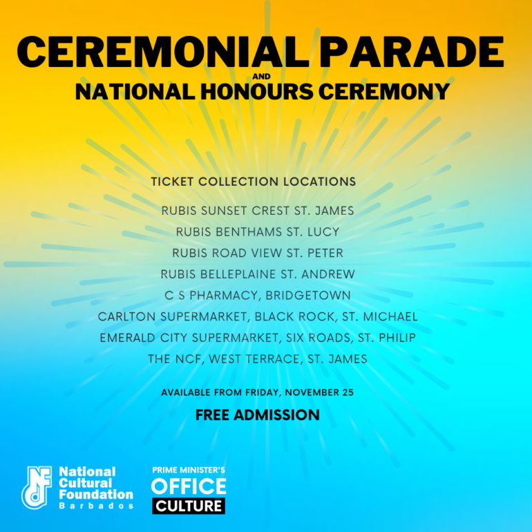 Ceremonial Parade And National Honours Ceremony Ticket Collection ...